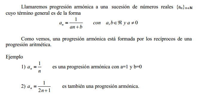 Unidad I: Progresiones. :: Matemáticas prácticas en el bachillerato